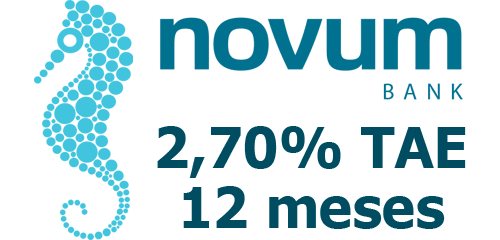 Depósito a 12 meses de Novum Bank al 2,70% TAE